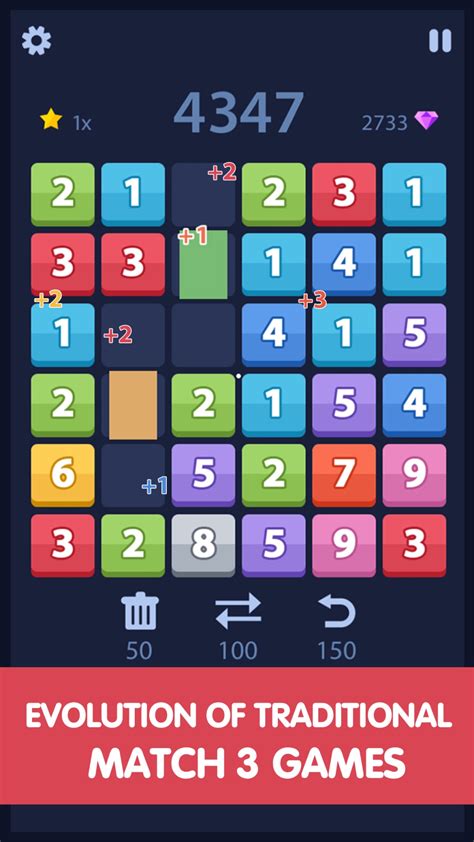Match And Merge Six Board Sizes Number Puzzle For Iphone Download