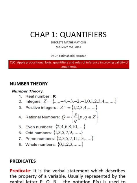 Chapter 1 Math Pdf First Order Logic Logic