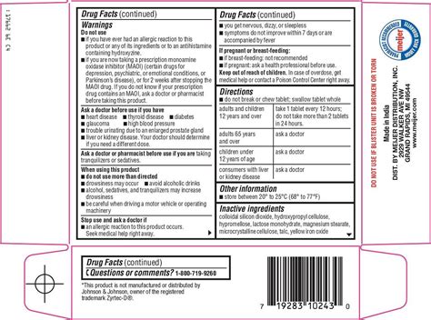 Order Cetirizine Hcl Pseudoephedrine Hcl 12 Hour Allergy D 5 120 Mg