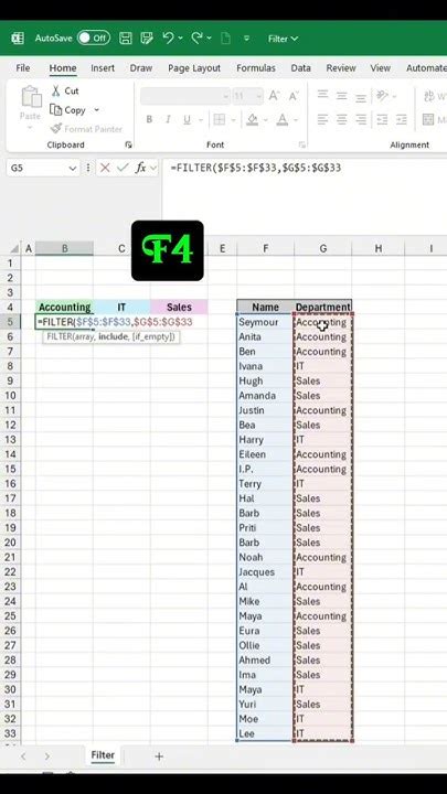 don t filter like this excel exceltips trending tutorial shorts