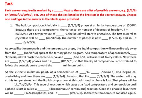 Solved Ternary 3 Component Phase Diagrams Ternary Eutectic