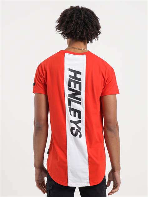 Henleys Signature T Shirt Ruby Red Glue Store