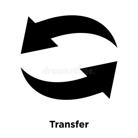 Transfer Icon Vector Isolated On White Background Logo Concept Stock