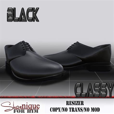 Second Life Marketplace Sd Mens Black Classy Shoes