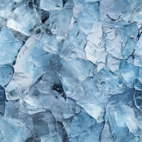 Premium Ai Image Seamless Ice Texture