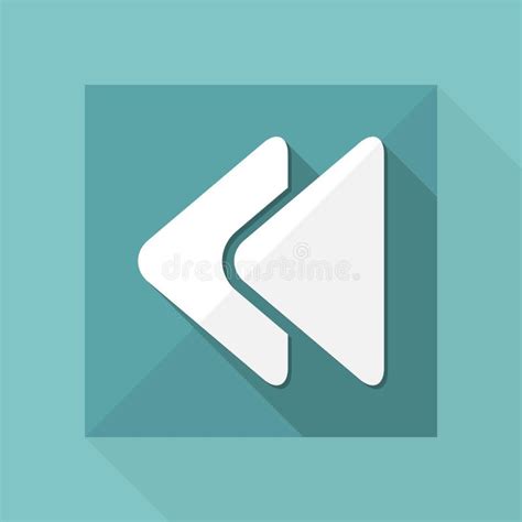 Vector Illustration Of Single Isolated Rewind Icon Stock Vector