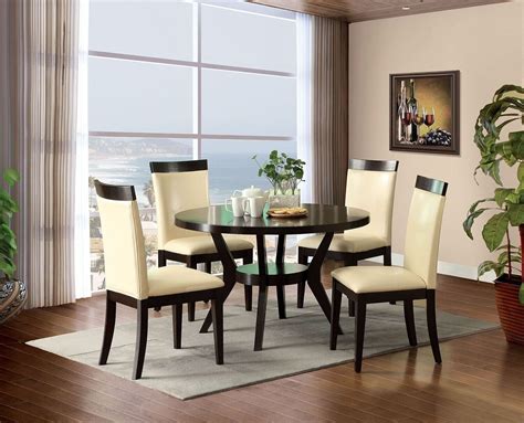 Downtown Round Dining Table Espresso