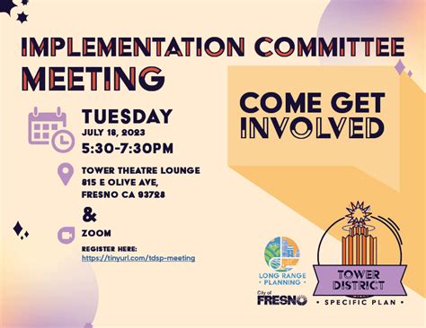 Tower Specific Plan Implementation Meeting Tues July 18 530pm R