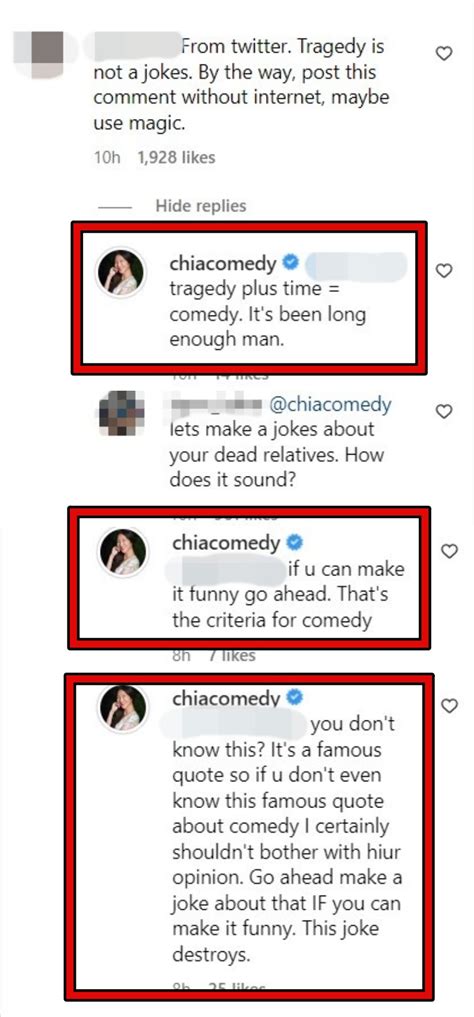 网友：拿你离世亲属开玩笑？jocelyn Chia：如果可以变有趣 Go Ahead Xuan