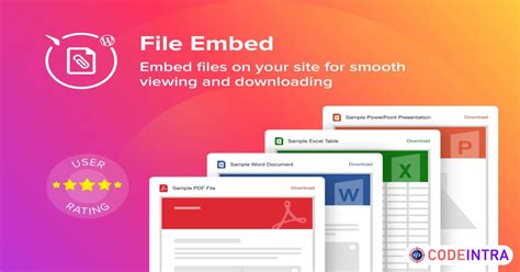 Wordpress File Embed Viewer Plugin Codeintra