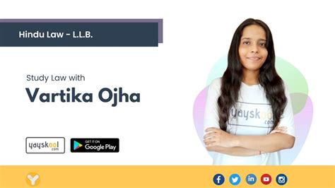 Hindu Law L L B Study Law With Vartika Ojha