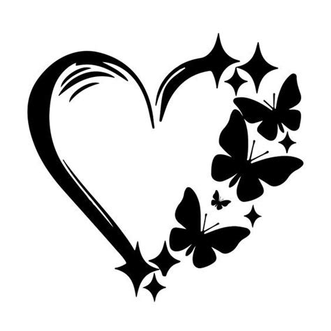 Butterfly Valentine Svg In Silhouette Clip Art Silhouette Art