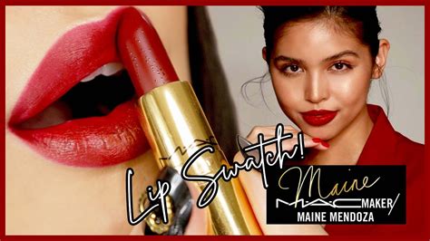 Maine Mendoza Mac Maker New Mainedcm Lipstick Best Red Lipstick