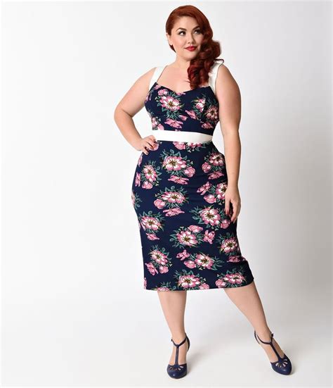 Plus Size Retro Dresses 50s 60s 70s 80s 90s Plus Size Retro