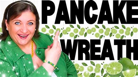 How To Make PANCAKE WREATH 10 Inch Deco Mesh LIME Wreath DIY Tutorial