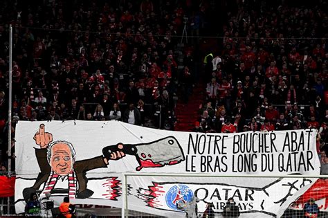 Bayern Psg Une Banderole Hostile Au Qatar