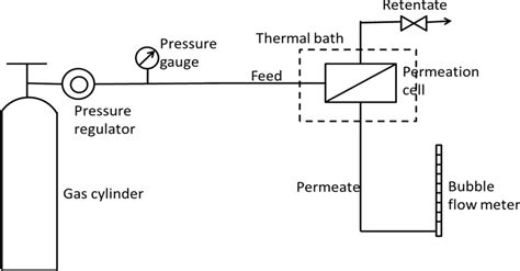 Schematic Diagram Of Pure Gas Permeation Test Download Scientific Diagram