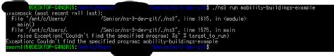 Ns 3 Ns3 With Ns3 Netsimulyzer Module Installed Exception Couldnt