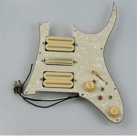 Ibanez Hsh Pickguard Multifunction Yellow Humbucker Pickups 7 Way