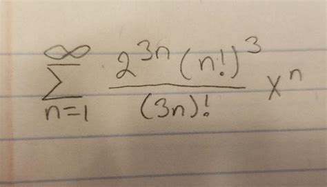 Solved Use The Ratio Test To Find The Radius Of Convergence