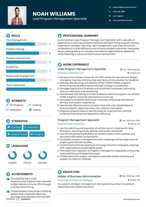 Program Management Specialist Resume Samples Templates For