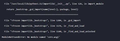 Getting Error Modulenotfounderror No Module Named Projectname Render