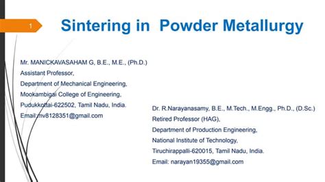 Sintering In Powder Metallurgy Liquid Solid Phase Sintering Pptx