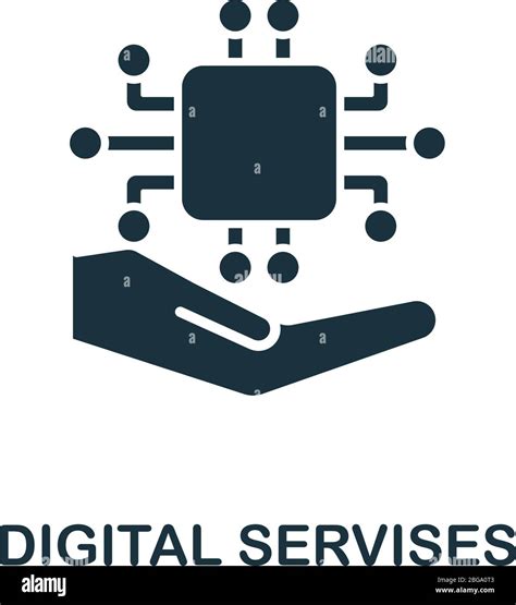 Digital Services Icon From Digitalization Collection Simple Line Digital Services Icon For