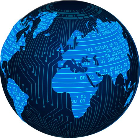 Carte Du Monde De La Technologie Moderne Globe Crop Out 20727603 Png