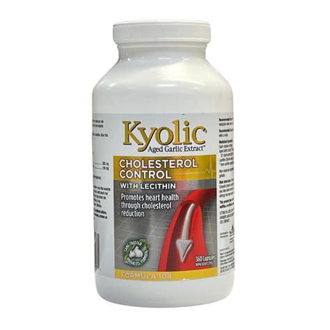 Kyolic Cholesterol Control With Lecithin Formula 104 (360 Capsules ...