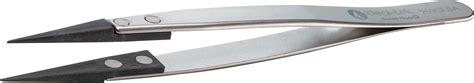 Ideal Tek 259cfsa1 Plastic Tip Tweezers Carbon Fiber Pointed Tip