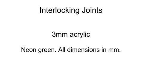 Interlocking Joints Tips Ppt