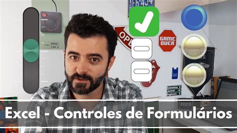 Excel Controles De Formulários Botões Youtube