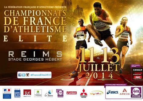 Championnats de France Élite dAthlétisme à Reims les et juillet U Run