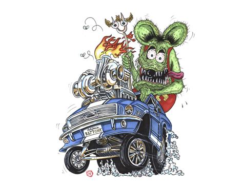 17 Mustang Fink Kustom Gallery Rat Fink Pinstripes Rat Fink