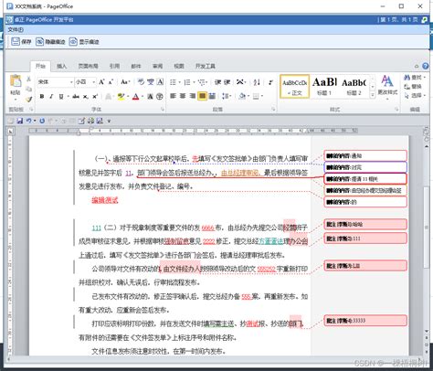 用pageoffice控件实现 Office Word文档 强制留痕编辑word Csdn博客