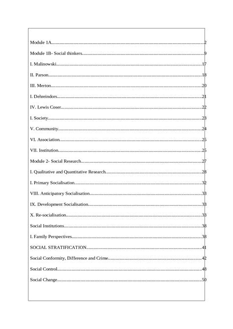sociology notes for ist semester lecture notes sociology docsity