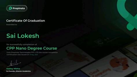 sai lokesh on linkedin successfully completed c nano degree course