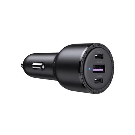UGREEN CD239 20467 DC12-24V 2*USB-C PD+USB-A 69W Fast Car Charger Black ...