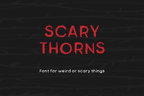 Scary Thorns Fancy Font Free Download Creativetacos