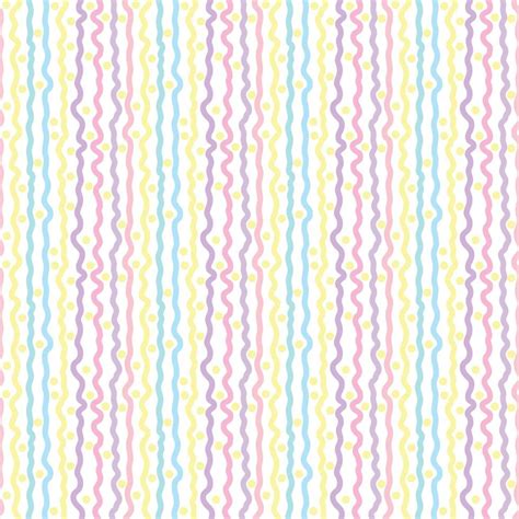 Colorful Stripe Pattern With Dots Abstract Happy Vector Pattern
