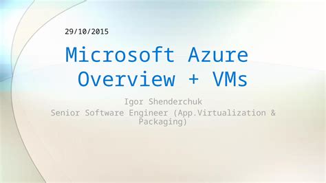 PPTX Microsoft Azure Overview VMs DOKUMEN TIPS