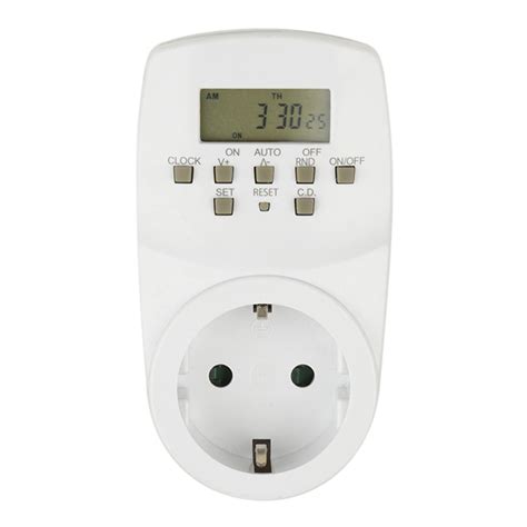 Купить UST-E20 WHITE Таймер электронный с розеткой. 220В. 24ч. 1600Вт ...