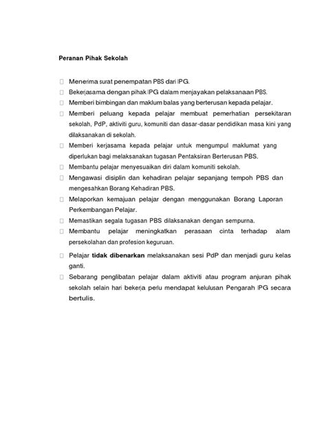 Peranan Pihak Sekolah Pdf