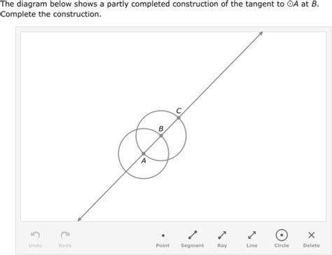 Ixl Construct A Tangent Line To A Circle Class X Maths Practice
