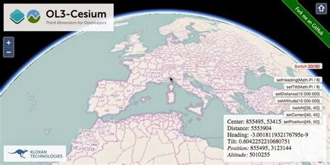 Ol3 Cesium Third Dimension For Openlayers Maptiler