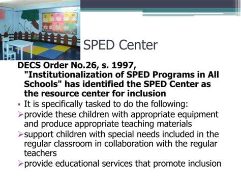 Meaning And Nature Of Sped Ppt