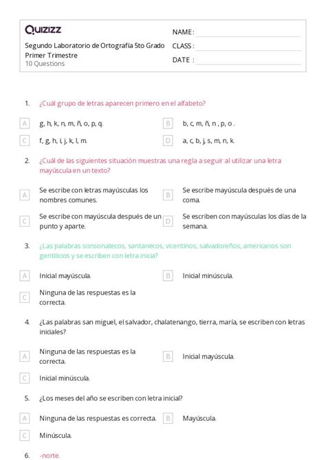 A Letra H Imprimível 5ª Série Planilhas Quizizz