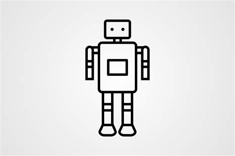 Robot Line Icon Graphic By Graphic Nehar · Creative Fabrica