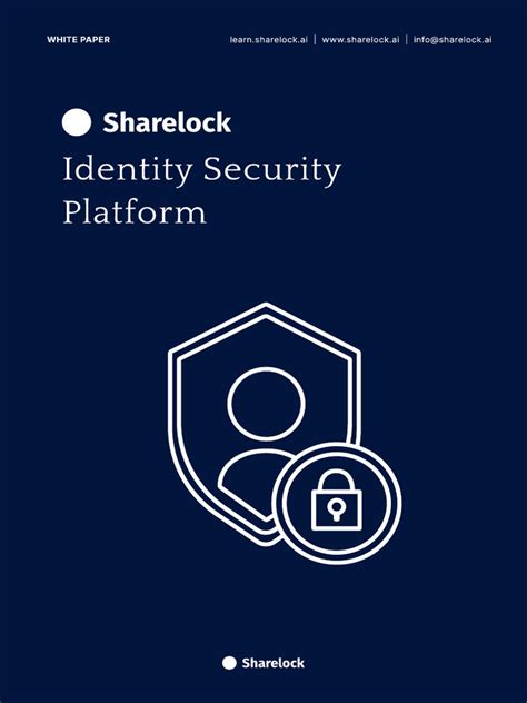 Sharelock Identity Security Platform Overview Pdf